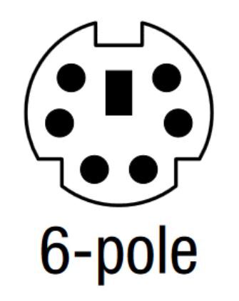 4850.1610 6 Position Circular Connector Plug, Male Pins Solder Cup ...