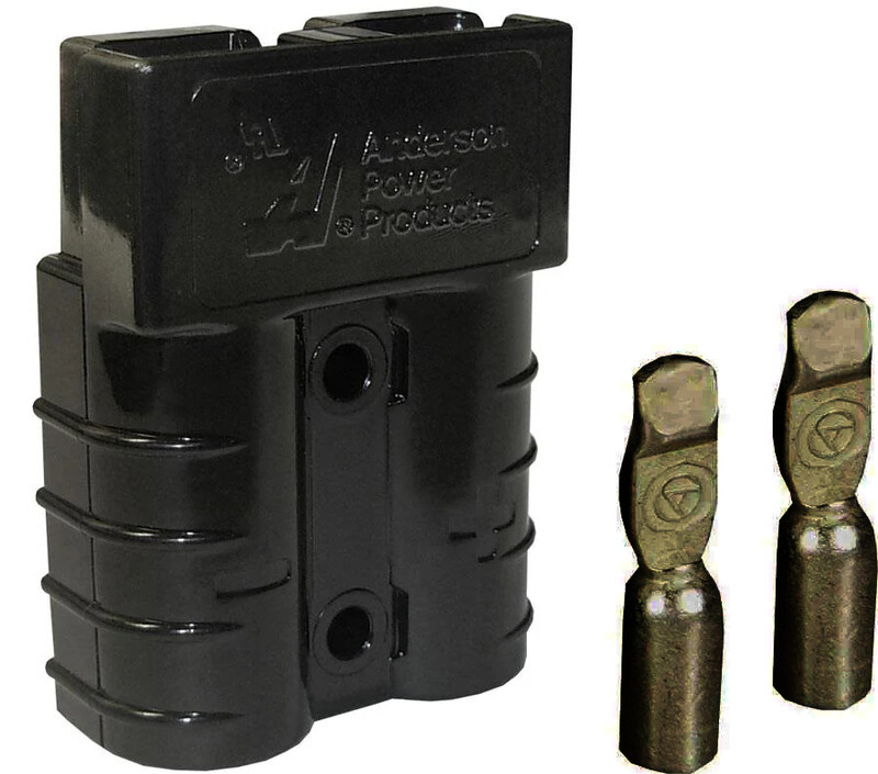 6331G4 SB ®50 50A 600V 2-Pole Connector with Terminals for #10/12 AWG ...