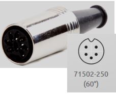 71502-250 DIN Jack connector 5 pin 270° Metal Housing - HardCore ...