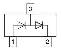 BAV99 SMD A7 Small Signal Switching Diode, Dual in Series 70V 250mA 1A IFSM (1s) SOT-23 ...