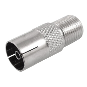 CAT-72 RF Connector Adapter F Female Jack to PAL TV Female Plug ...