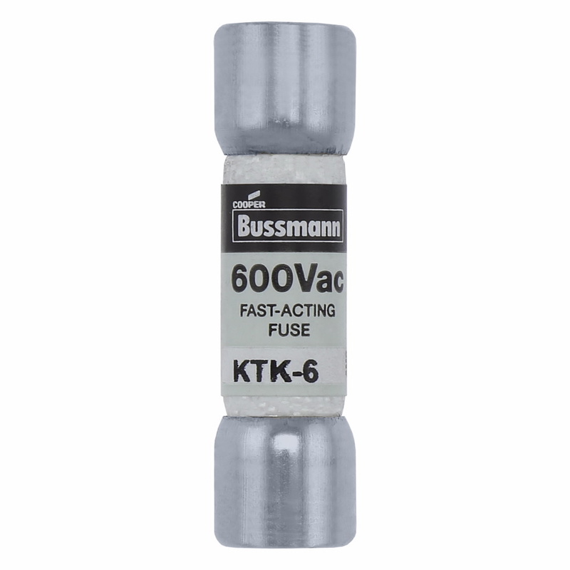 KTK-6 BUSSMANN Fuse 6 Amps 600VAC Previously Used Continuity Tested ...