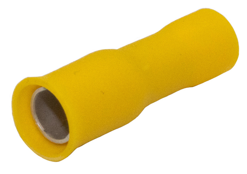 PCO1368-16 12-10 AWG .195 Bullet Connector Female Wire Terminal Yellow ...