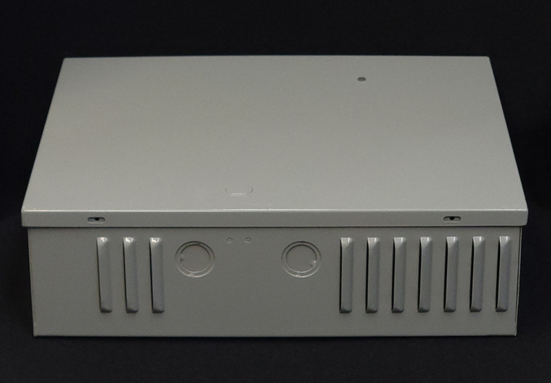 Steel Enclosure 14x12x4 Grey Vented Box with Hinged Lockable Door 18 ...