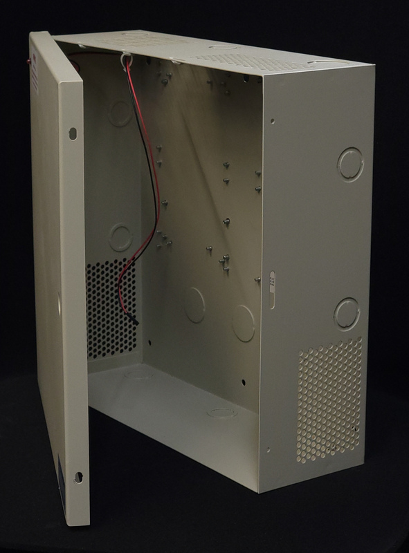 Steel Enclosure 14x14x4-3/4 Beige Vented Box with Hinged Lockable Door ...