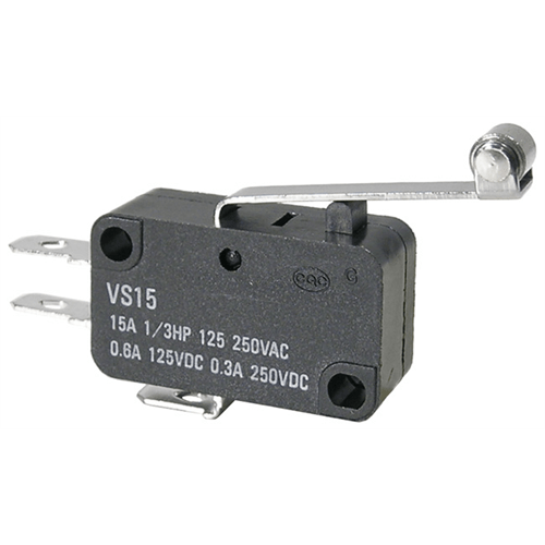 VS15 Micro Switch, with roller lever, 15A 1/3HP 125/250VAC - HardCore ...