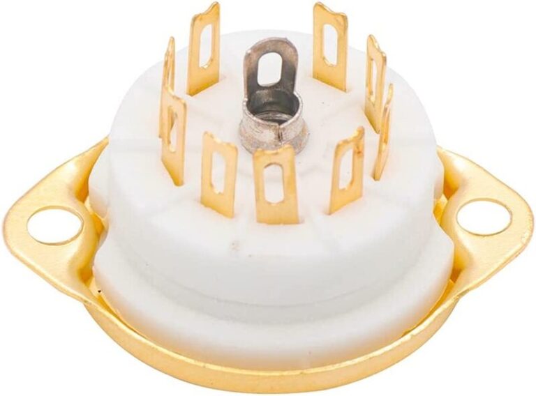 TUBESOCKET-CER-AU9P Tube Socket 9 Pin Ceramic Gold plated sockets and ...