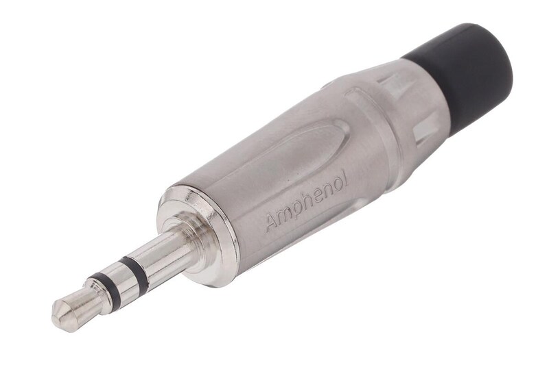 KS3PBULK Phone Connector 3.5mm 1/8in Male Plug 3 Pos TRS Stereo Silver ...
